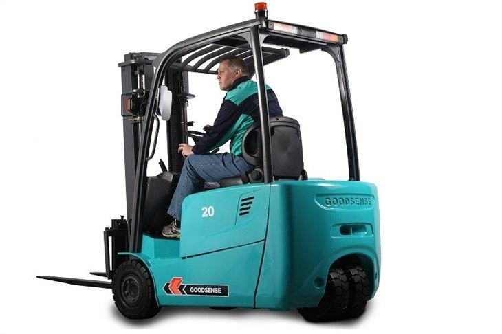 Excellent All Round Visibility Three Wheel Electric Forklif 2ton And 6m ...
